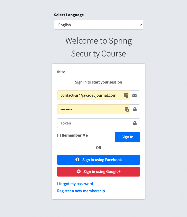 Pass an additional parameter with spring security login page | Java Development Journal